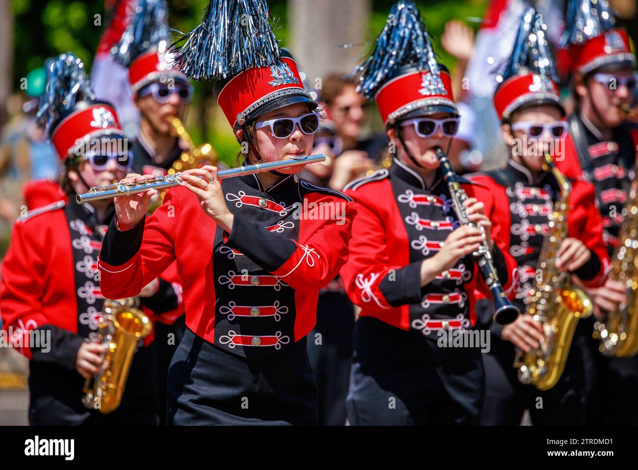 Portland, Oregon, USA - June 10, 2023: Oregon City High School Marching ...