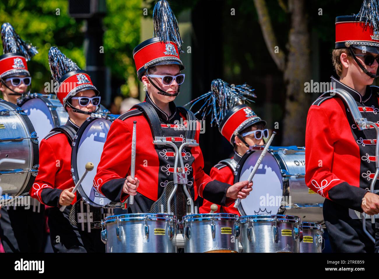 Portland, Oregon, USA - June 10, 2023: Oregon City High School Marching ...