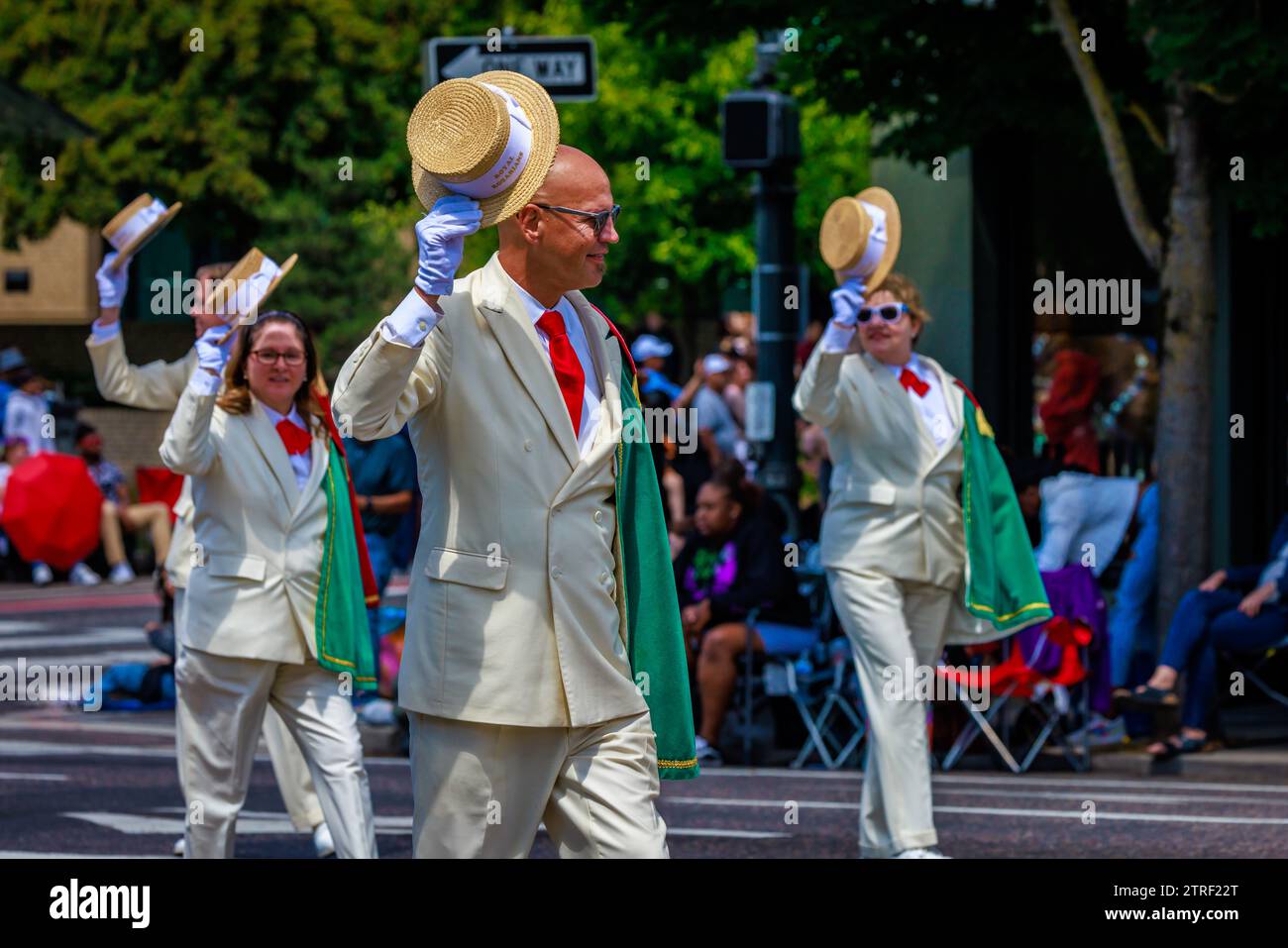 Portland, Oregon, USA - June 10, 2023: Royal Rosarians in the Grand ...