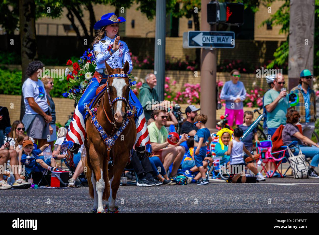 Portland, Oregon, USA - June 10, 2023: Coos County Fair & Rodeo Queen ...