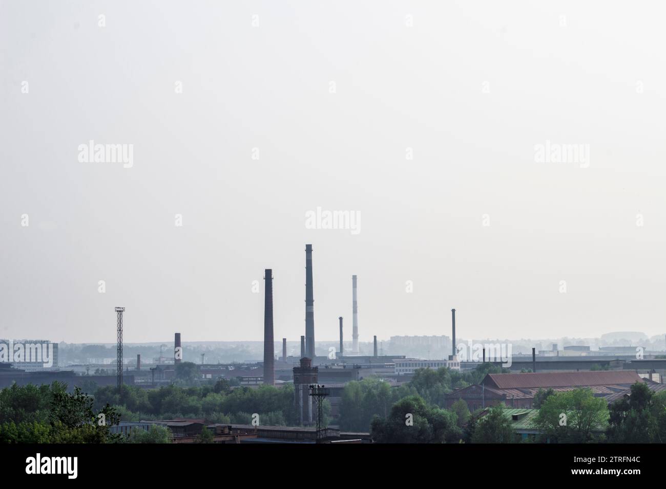 Industrial buildings and factory pipes Stock Photo - Alamy