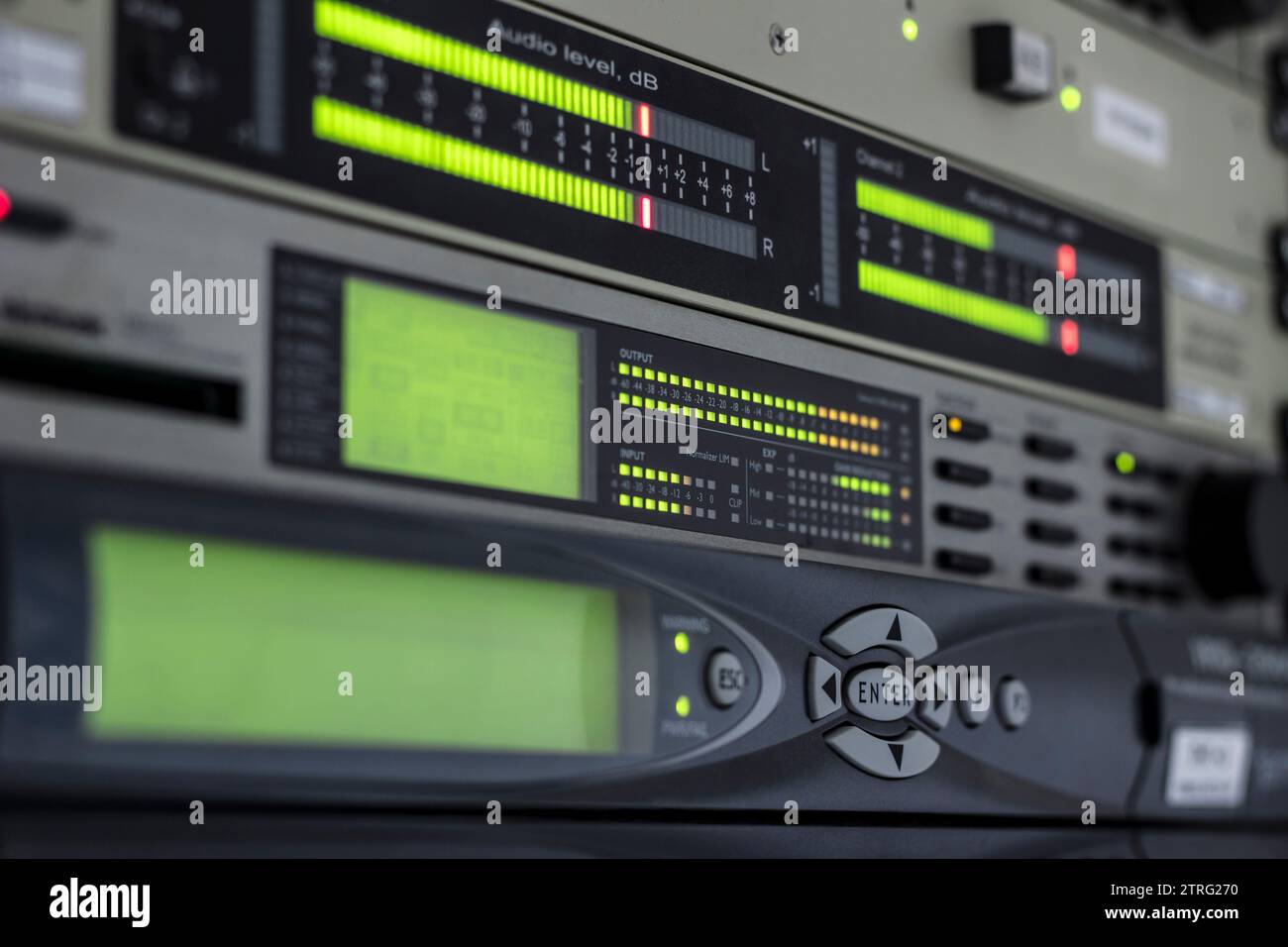 Indicators of sound on the front panel Stock Photo - Alamy