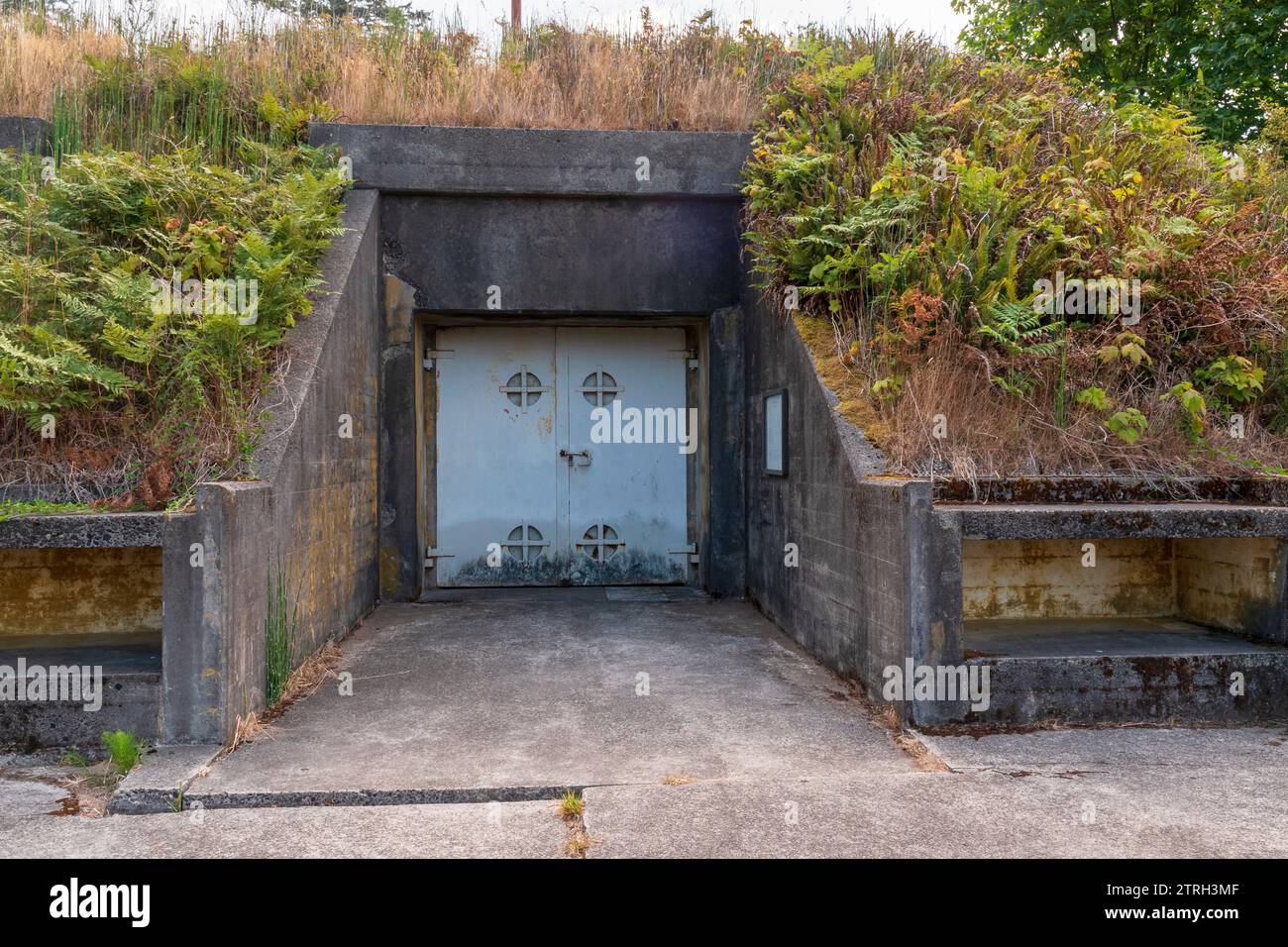 Horizontal photo of a pair of doors leading to a battery at historic ...