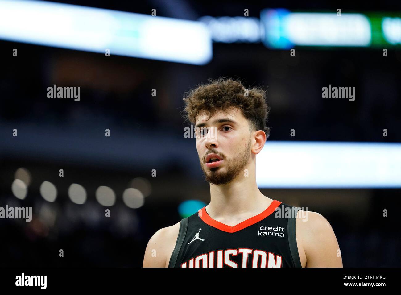 Houston Rockets' Alperen Sengun during the second half of an NBA ...
