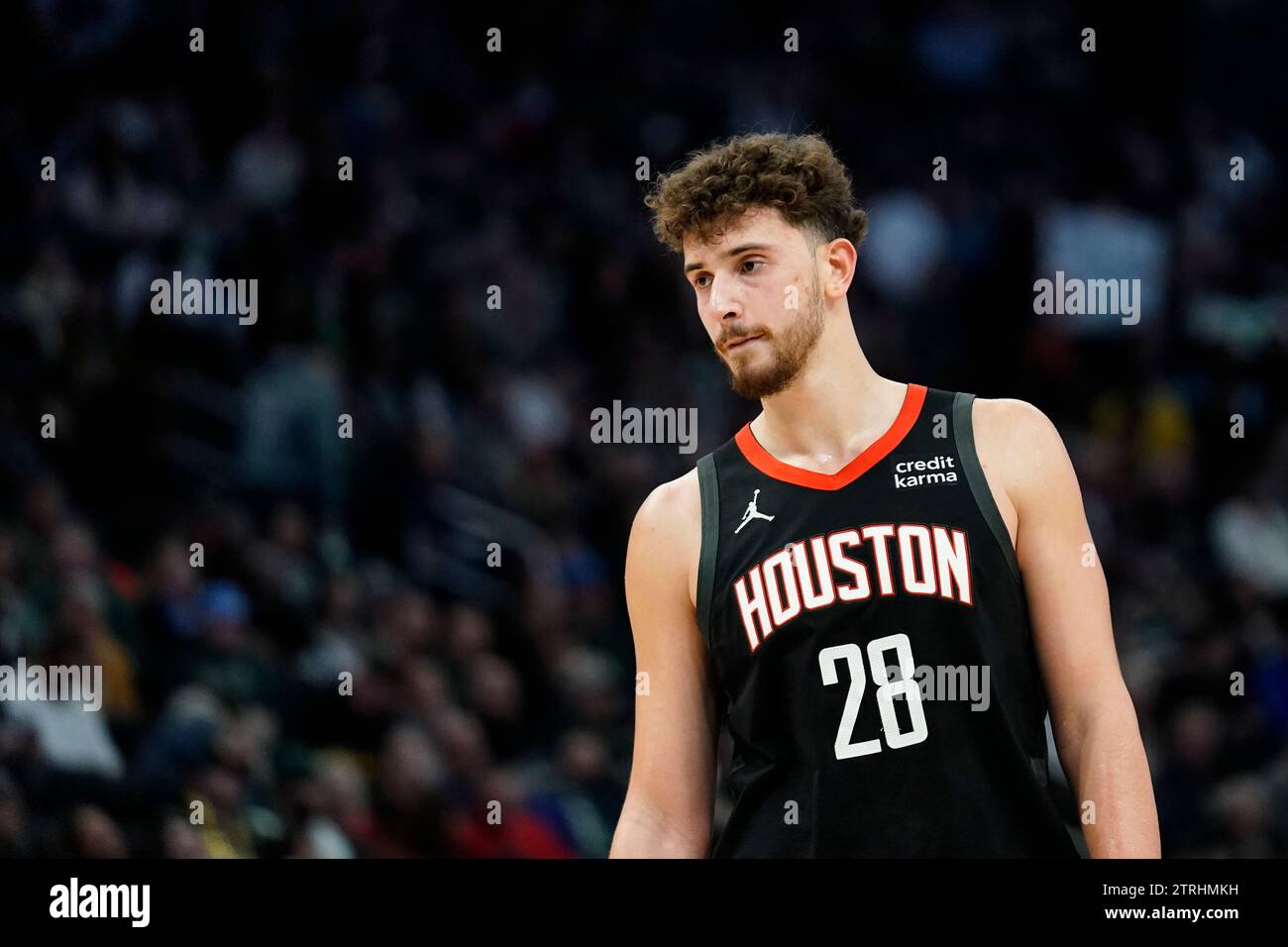 Houston Rockets' Alperen Sengun during the second half of an NBA ...