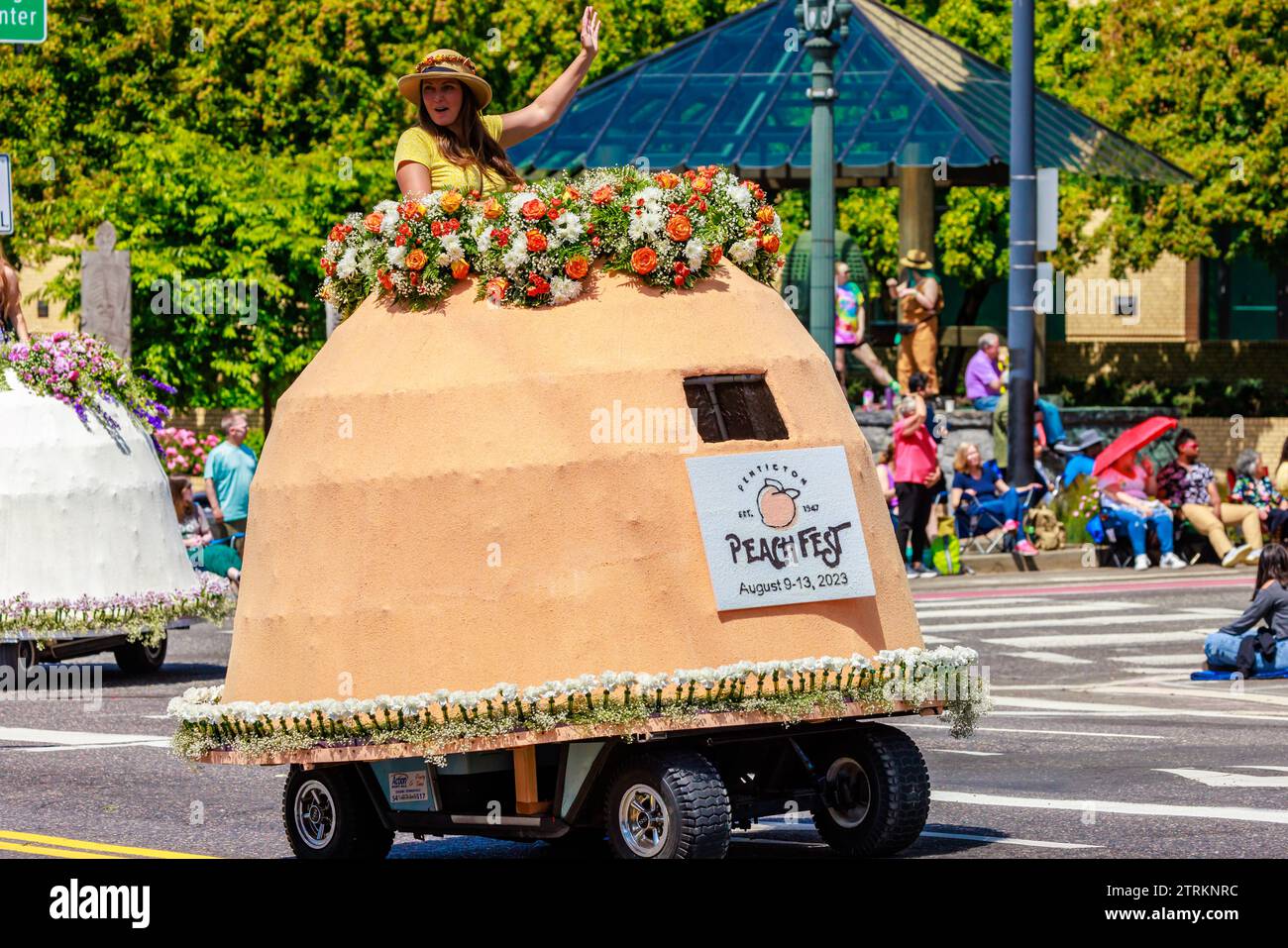 Portland, Oregon, USA - June 10, 2023: Penticton Peach Festival Mini ...