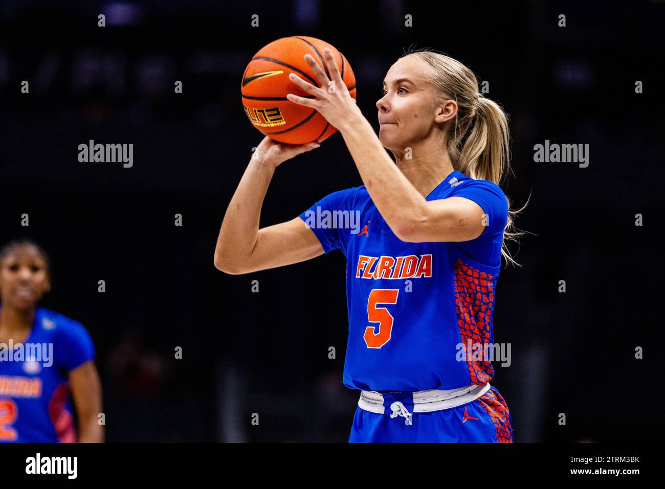 Charlotte, NC, USA. 20th Dec, 2023. Florida Gators guard Alberte Rimdal ...