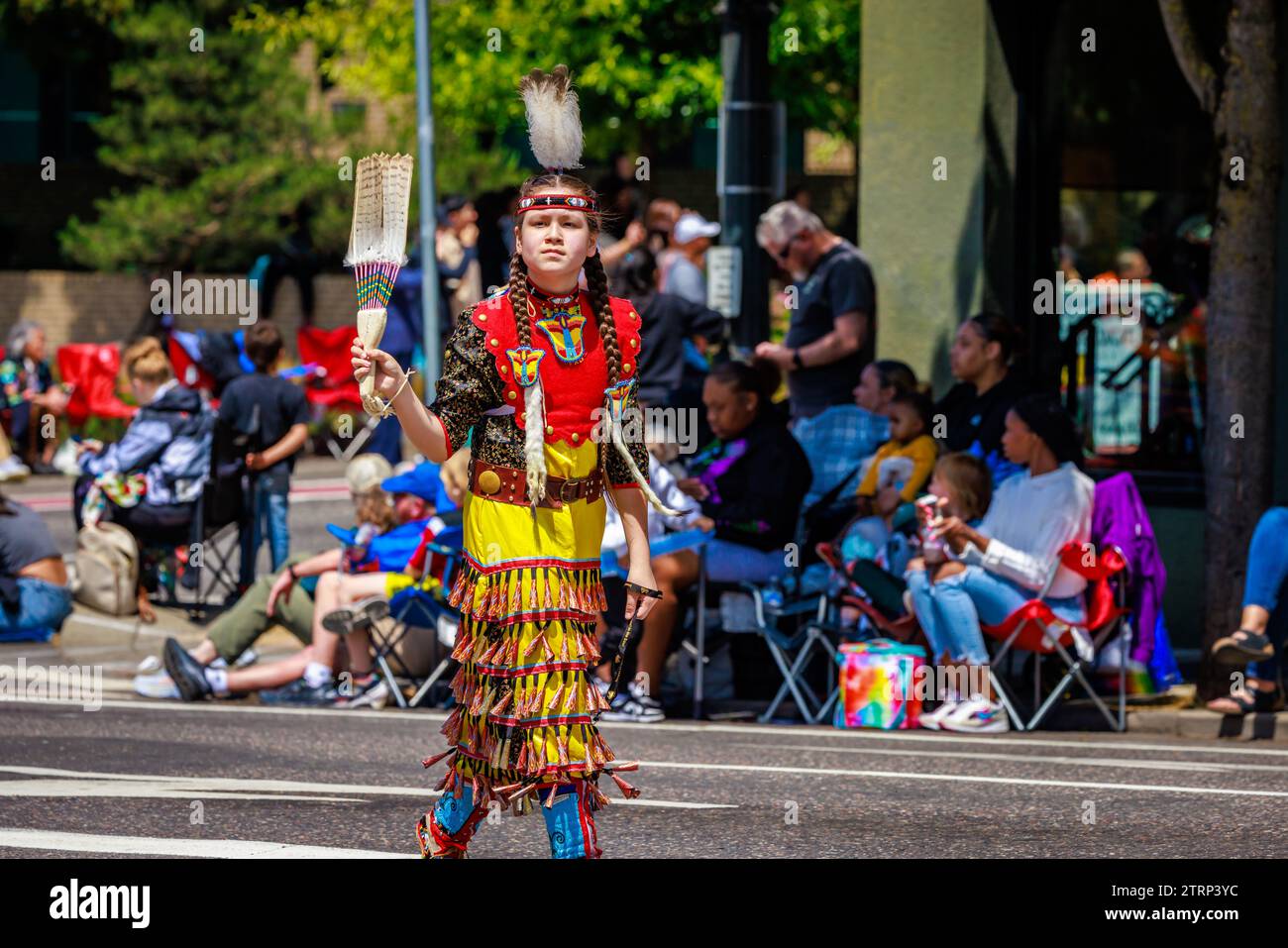 Portland, Oregon, USA - June 10, 2023: Delta Park Pow Wow in the Grand ...