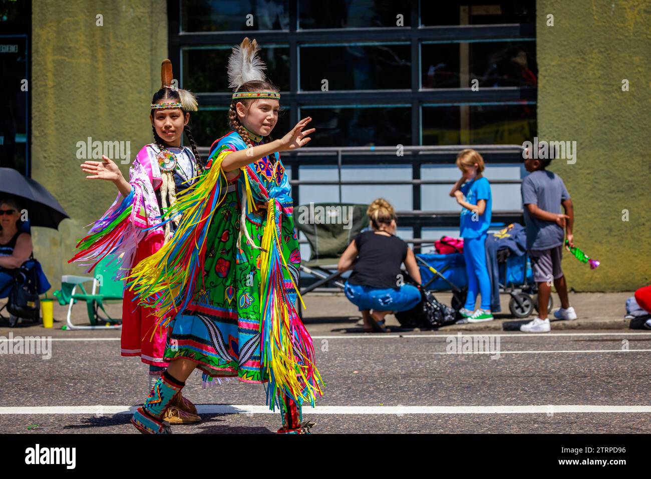 Portland, Oregon, USA - June 10, 2023: Delta Park Pow Wow in the Grand ...