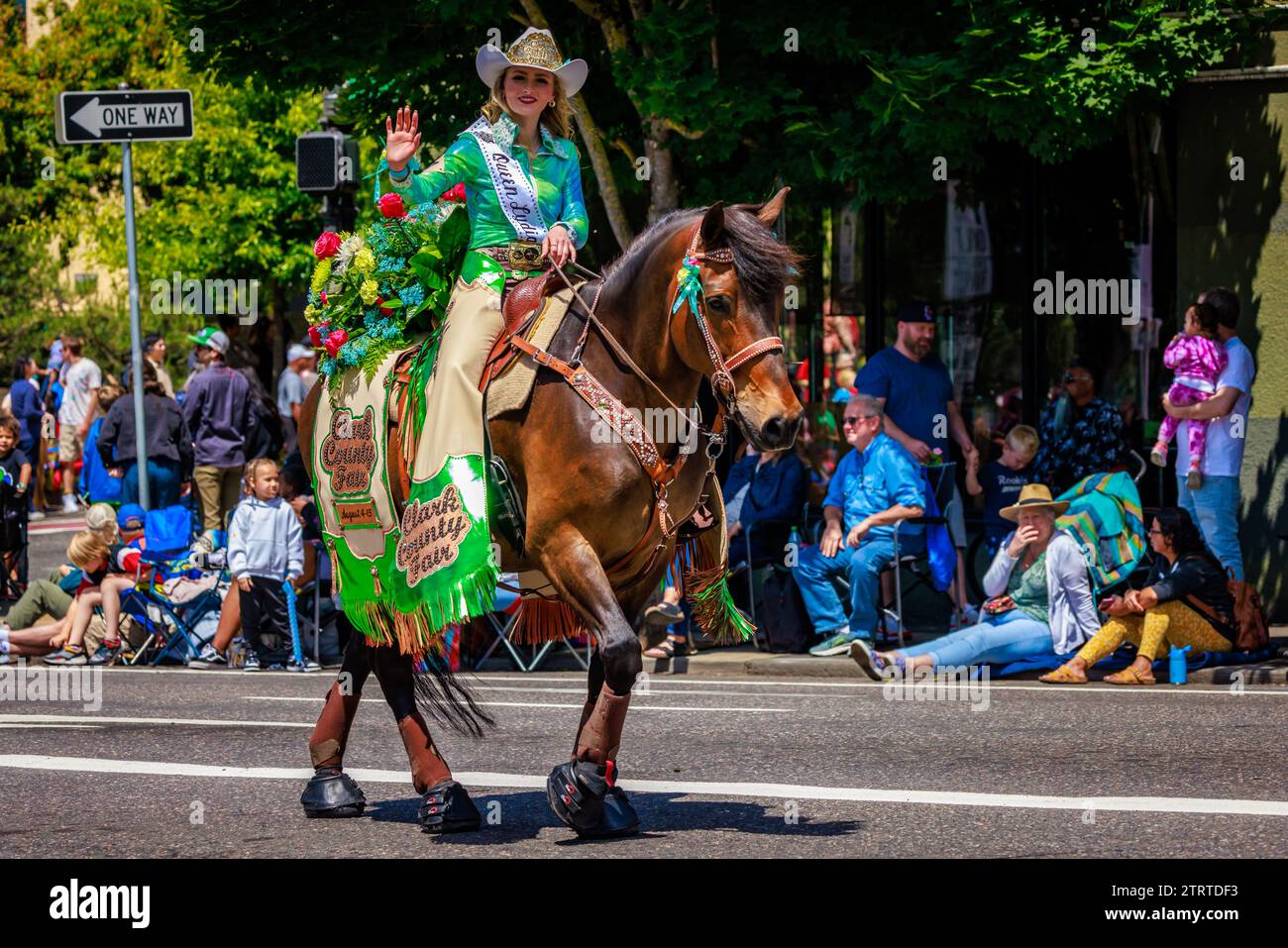 Portland, Oregon, USA - June 10, 2023: Clark County Fair Court in the ...