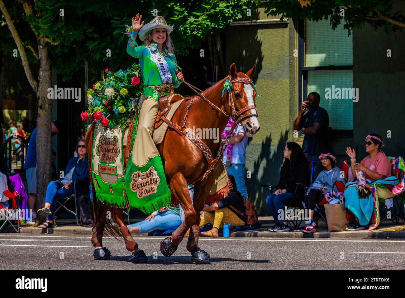 Portland, Oregon, USA - June 10, 2023: Clark County Fair Court in the ...