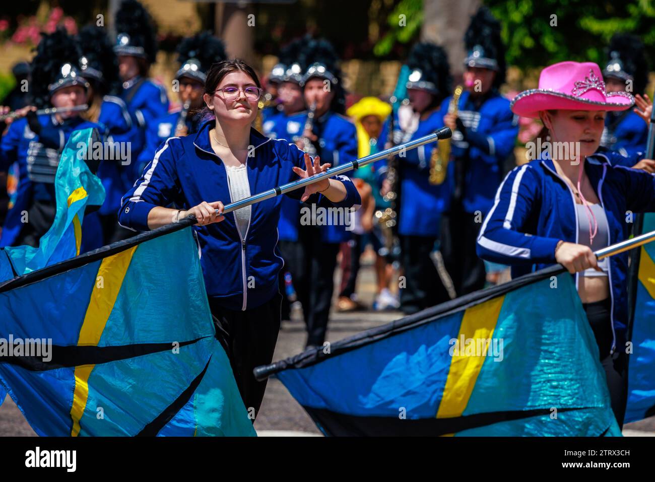 Portland, Oregon, USA - June 10, 2023: Skyview High School Band in the ...