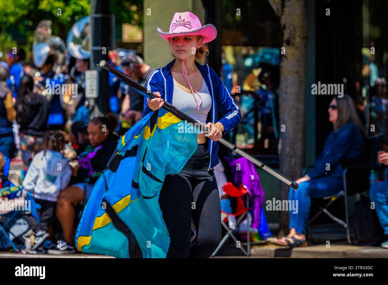 Portland, Oregon, USA - June 10, 2023: Skyview High School Band in the ...