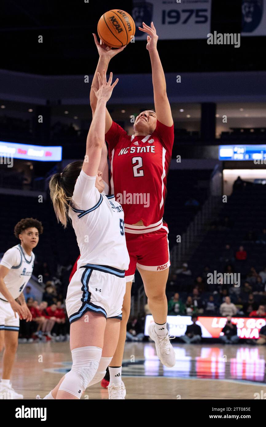 North Carolina State forward Mimi Collins (2) shoots against Old ...