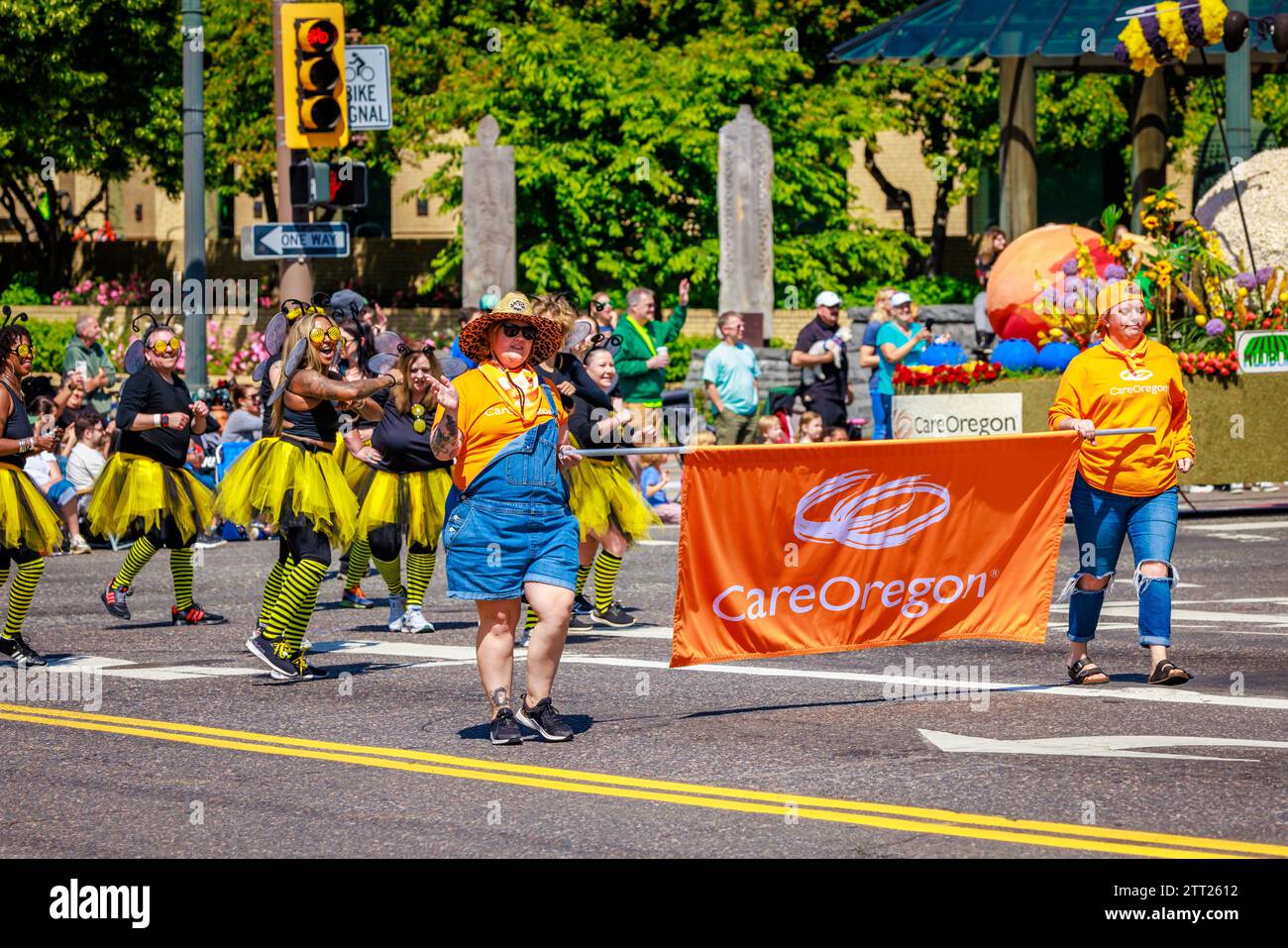 Portland, Oregon, USA - June 10, 2023: CareOregon in the Grand Floral ...