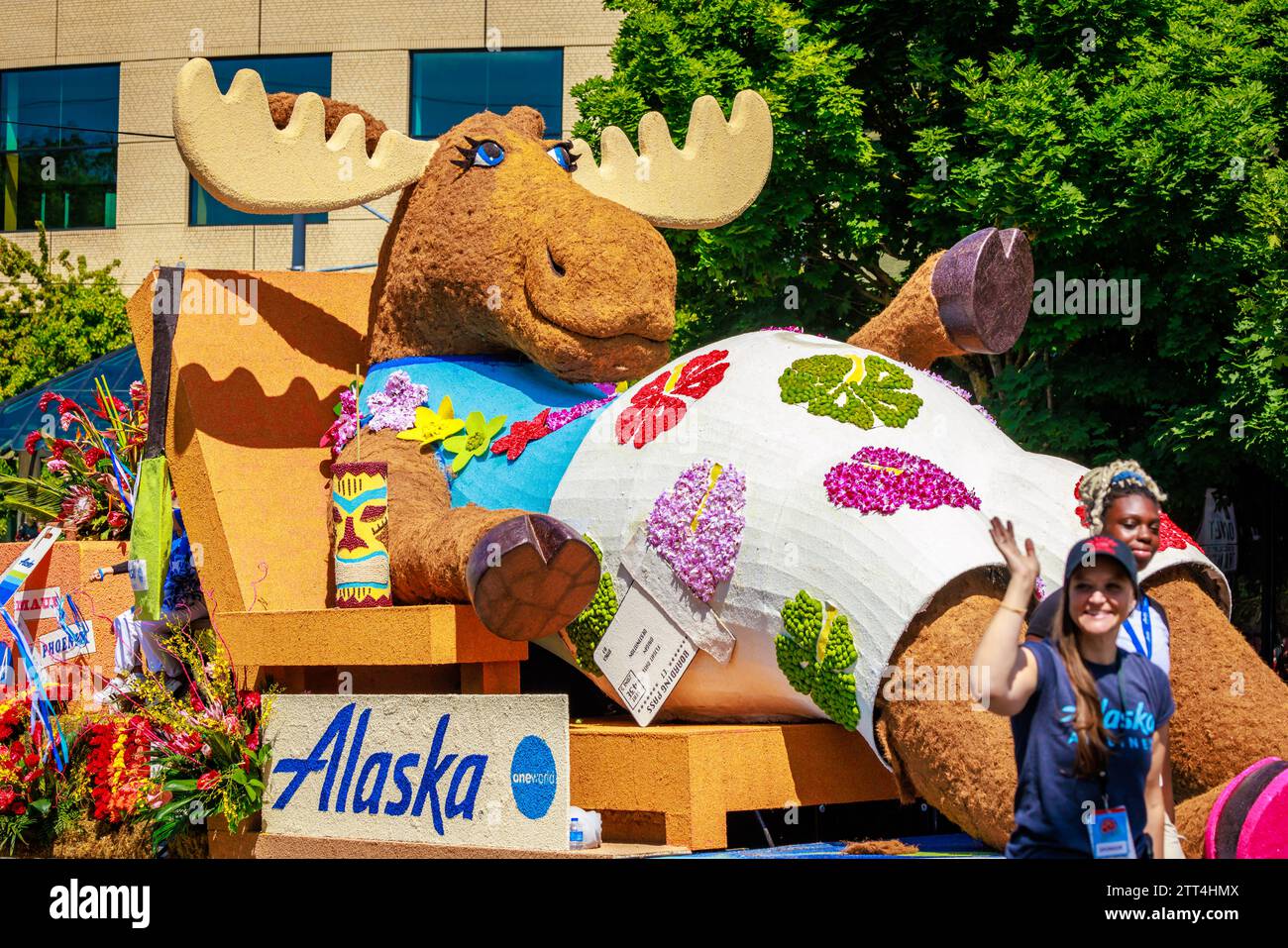 Portland, Oregon, USA - June 10, 2023: Alaska Airlines Float for ...
