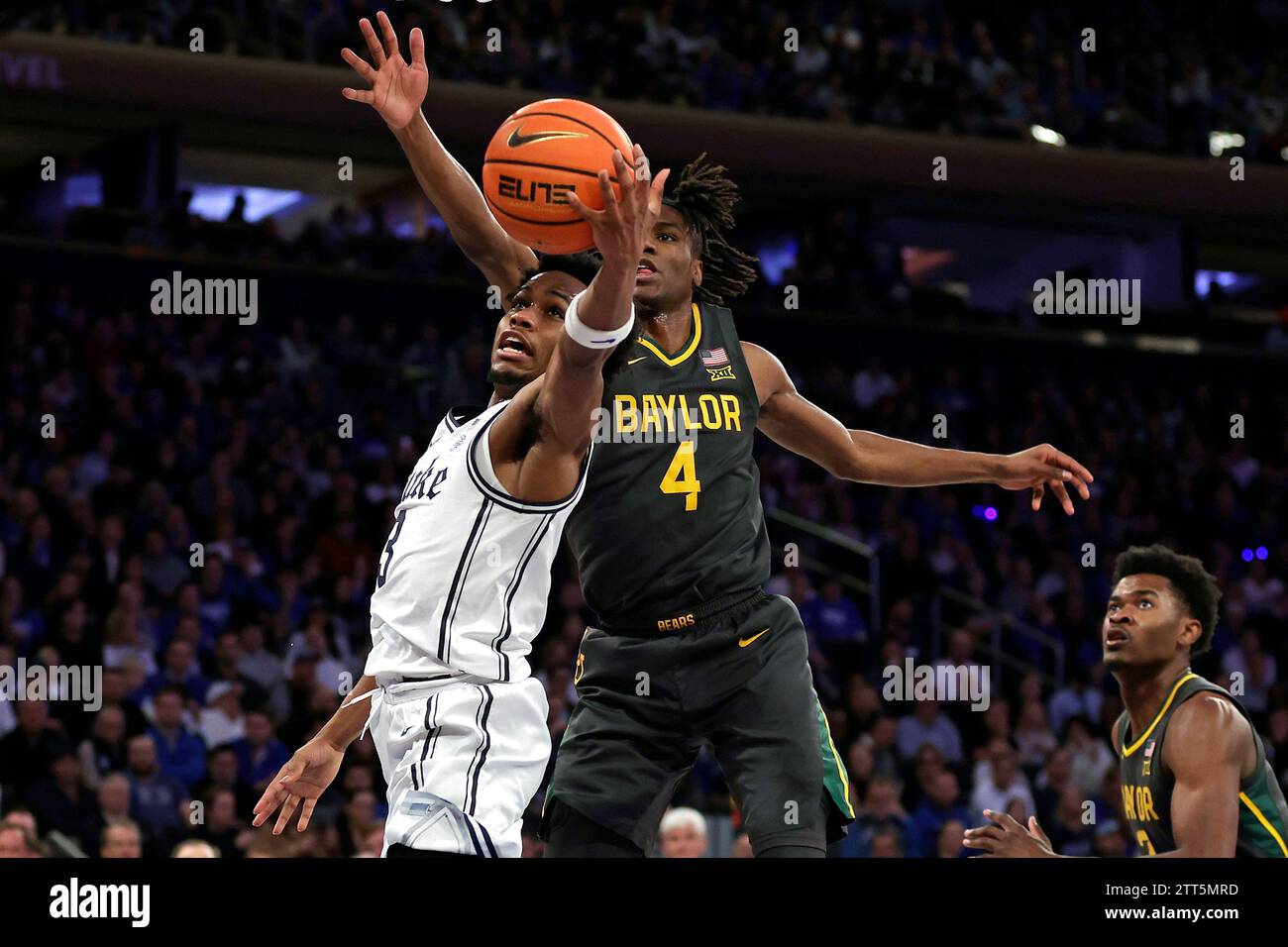 Duke guard Jeremy Roach (3) drives to the basket past Baylor guard Ja ...