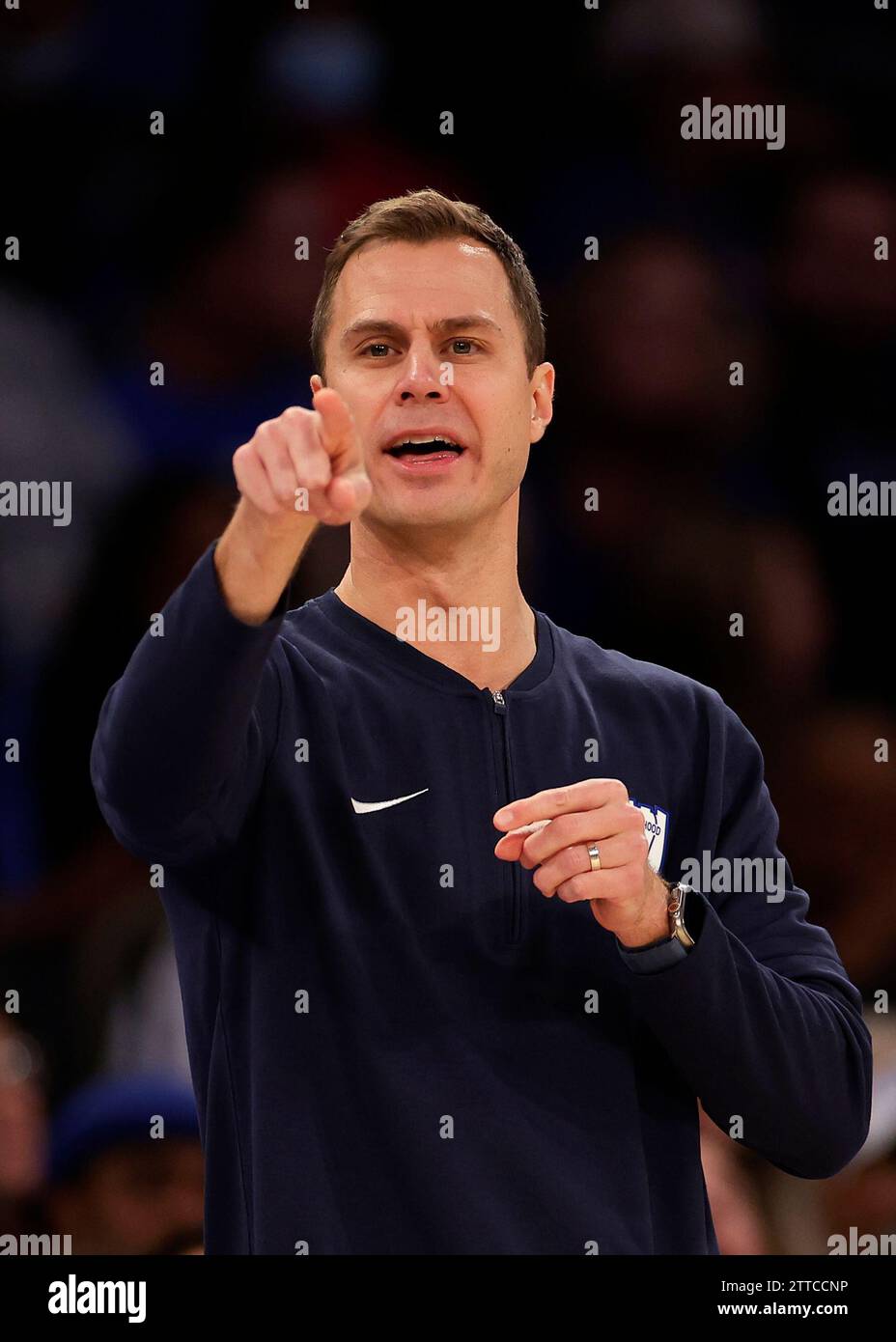 Duke head coach Jon Scheyer directs his team against Baylor during the ...