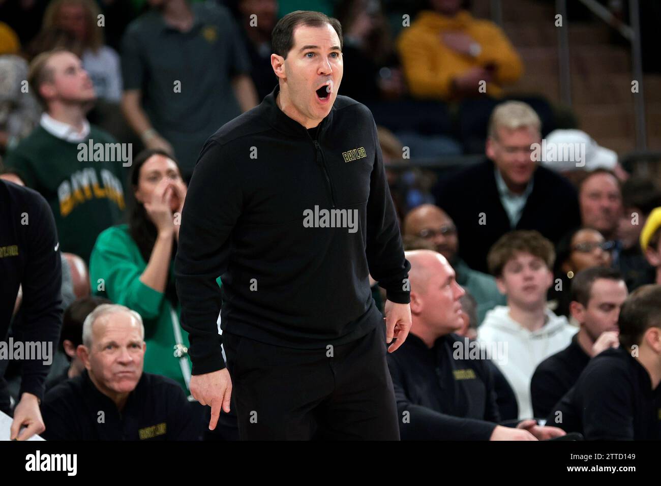 Baylor head coach Scott Drew directs his team against Duke during the ...