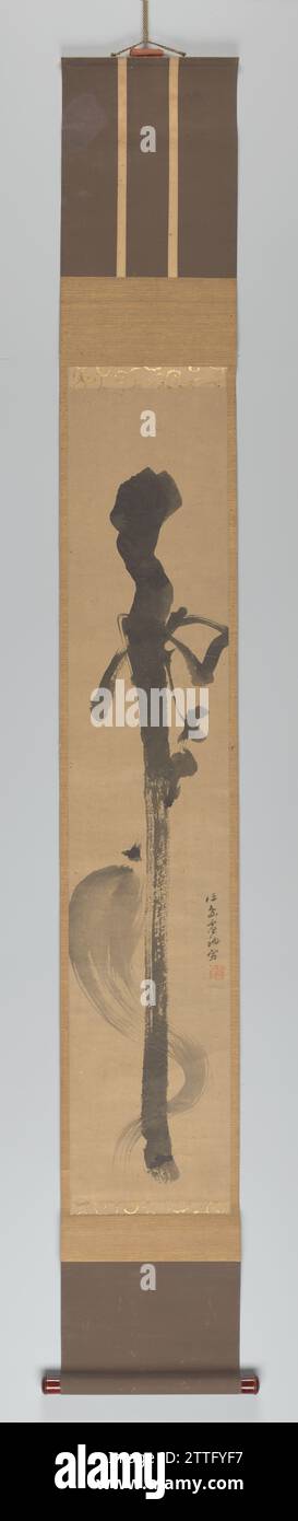 Zen painting and calligraphy, Suiō Genro, 1716 - 1789 Staff & hoss ...