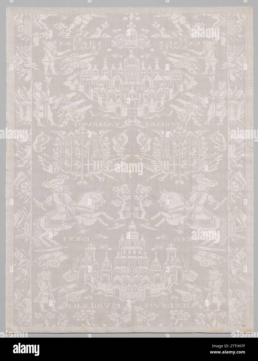 Napkin with achievements from the Spanish Succession War, Anonymous, c ...