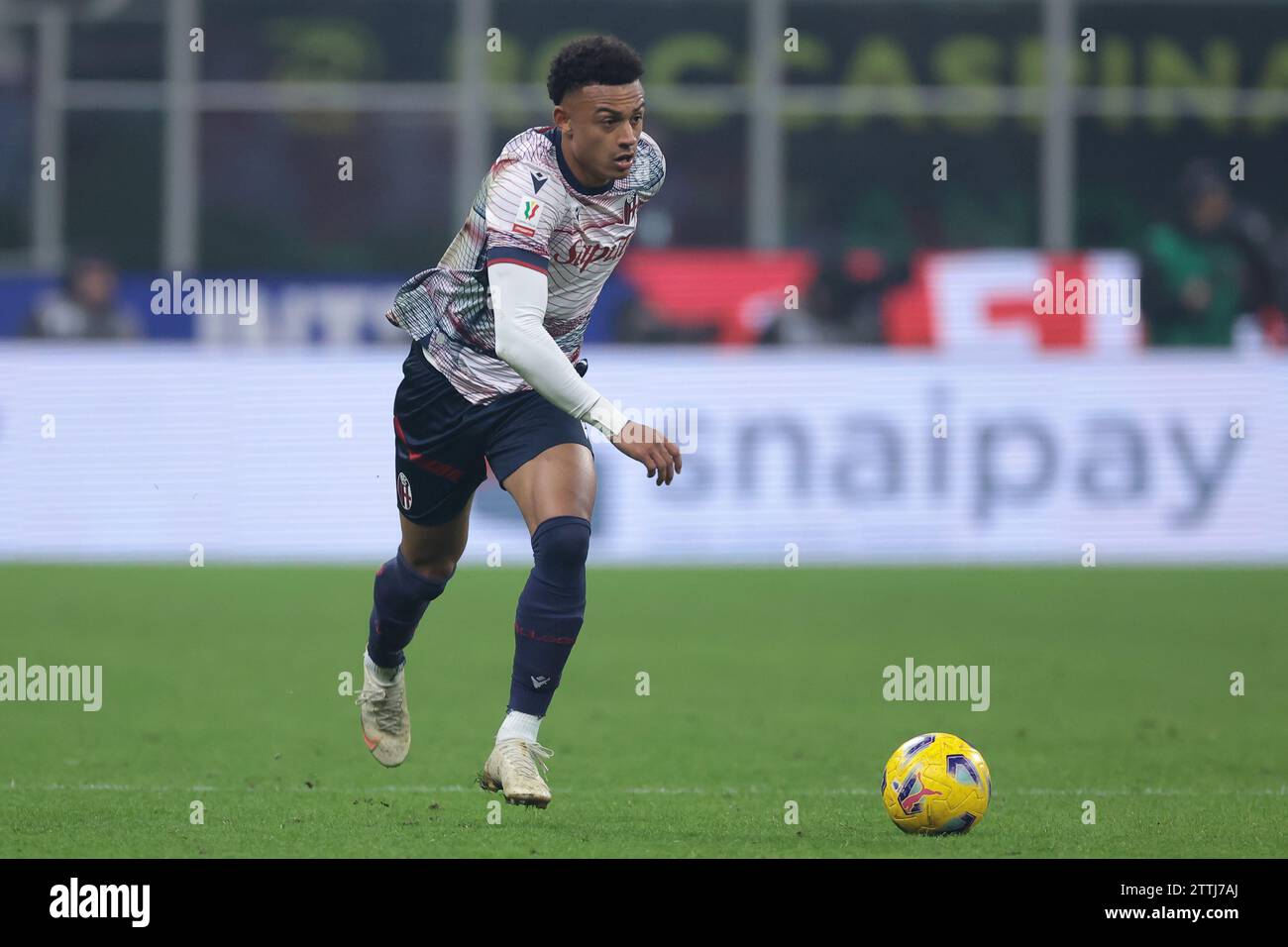 Milan, Italy. 20th Dec, 2023. Dan Ndoye of Bologna FC during the Coppa ...