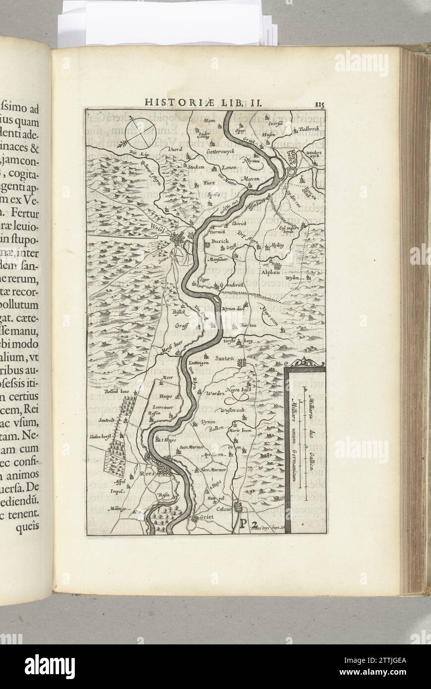 Map of Wesel and surroundings, 1629, 1629 - 1631 Map of Wesel and the ...