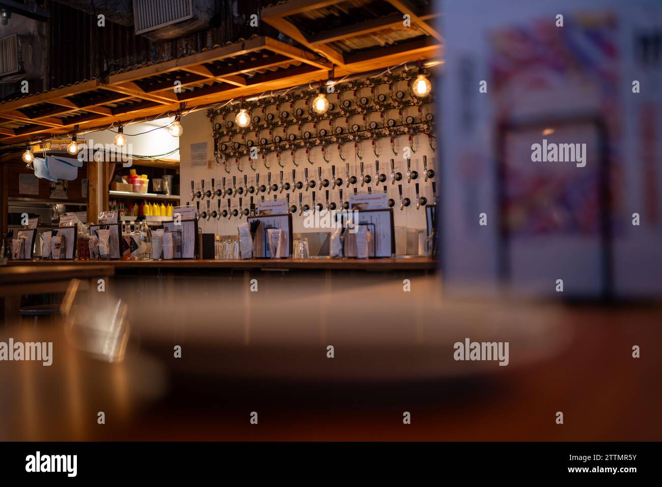 Beer taps wall hi-res stock photography and images - Alamy