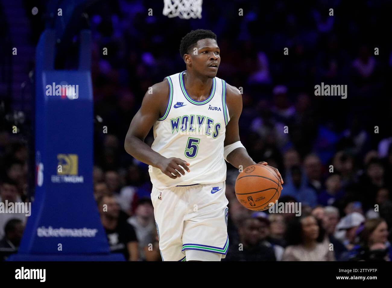 Minnesota Timberwolves' Anthony Edwards plays during an NBA basketball ...