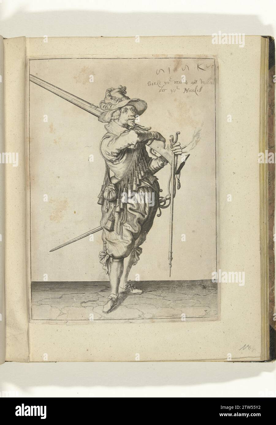 Soldier who takes his musket from his shoulder (no. 3), ca. 1600, 1597 ...