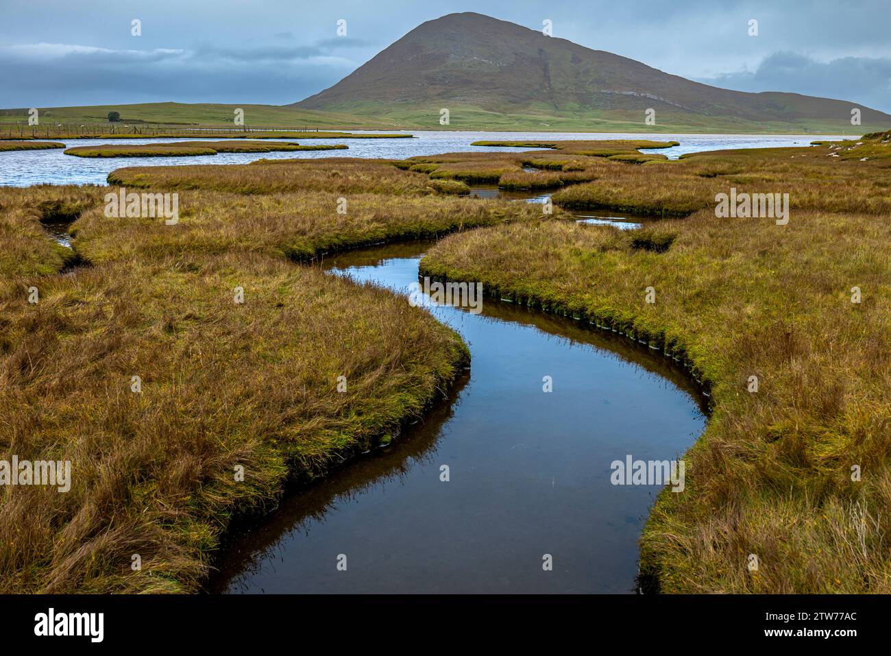 SALT MARSHES NORTHTON ISLE OF HARRIS THE HEBRIDES SCOTLAND UNITED ...