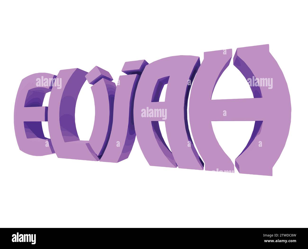 3D Rendering Typography Graffiti Logo Symbol Word Elijah suitable for ...