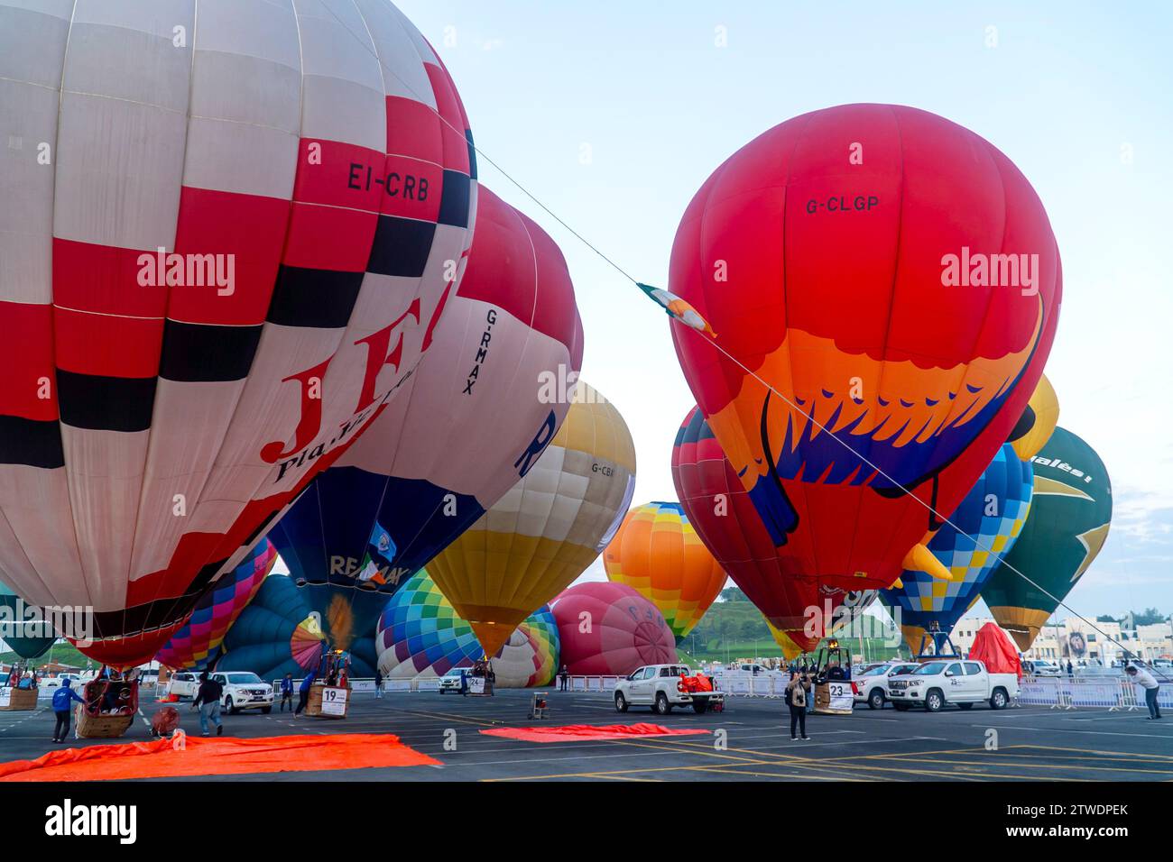 Hot air balloon festival 2023 Katara Cultural Village Stock Photo - Alamy