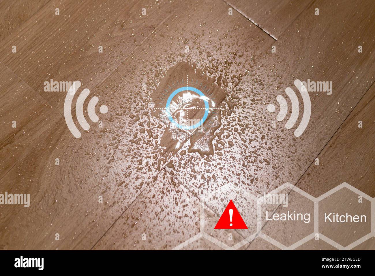 Water leak sensor alert , smart water sensor can automatically shut off ...