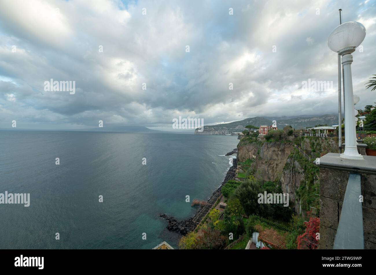 SORRENTO, ITALY - November 17, 2023: View of the port of the tourist ...