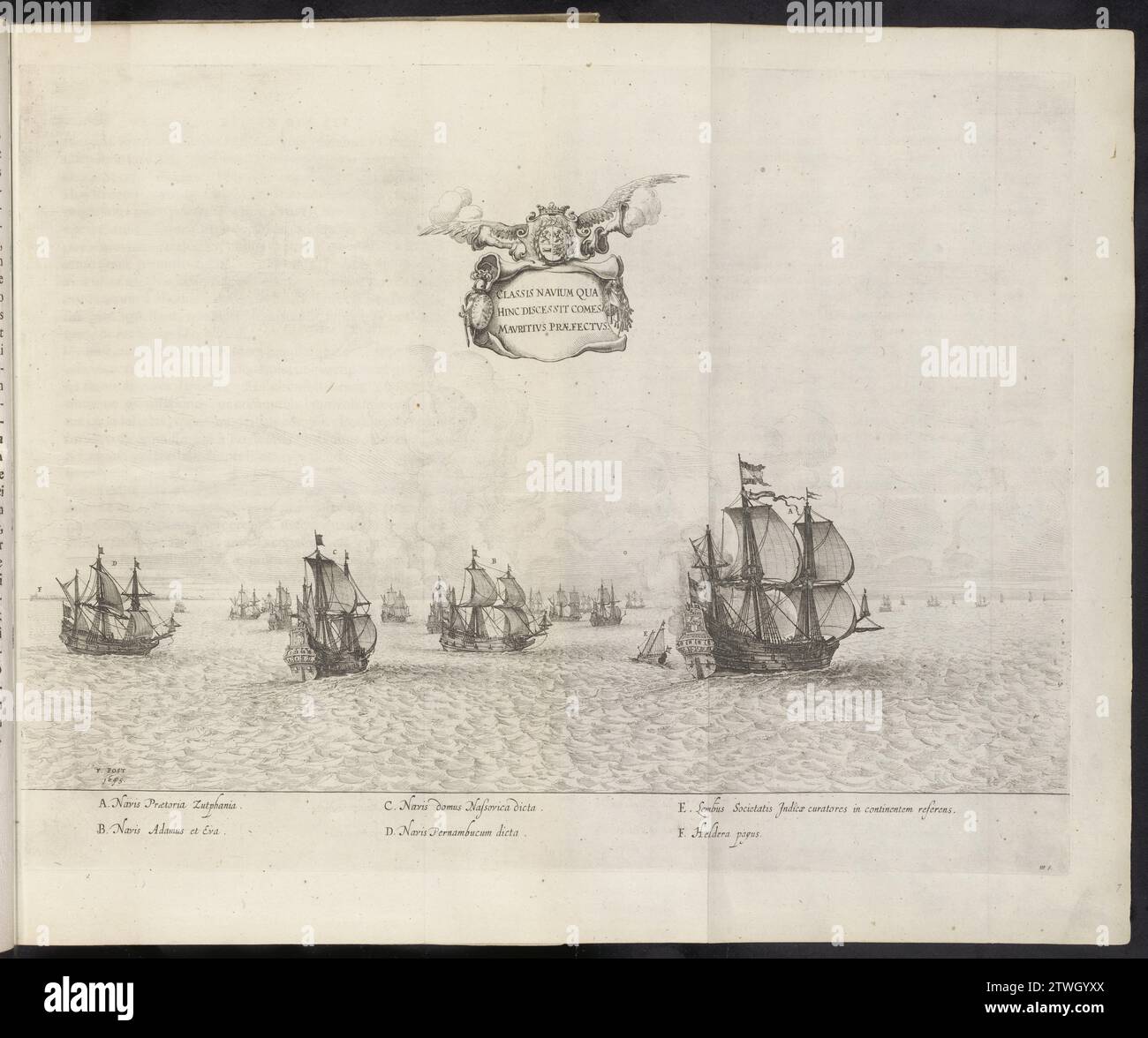 Sailing the fleet of Johan Maurits, 1636, 1645 - 1647 Sailing the fleet ...
