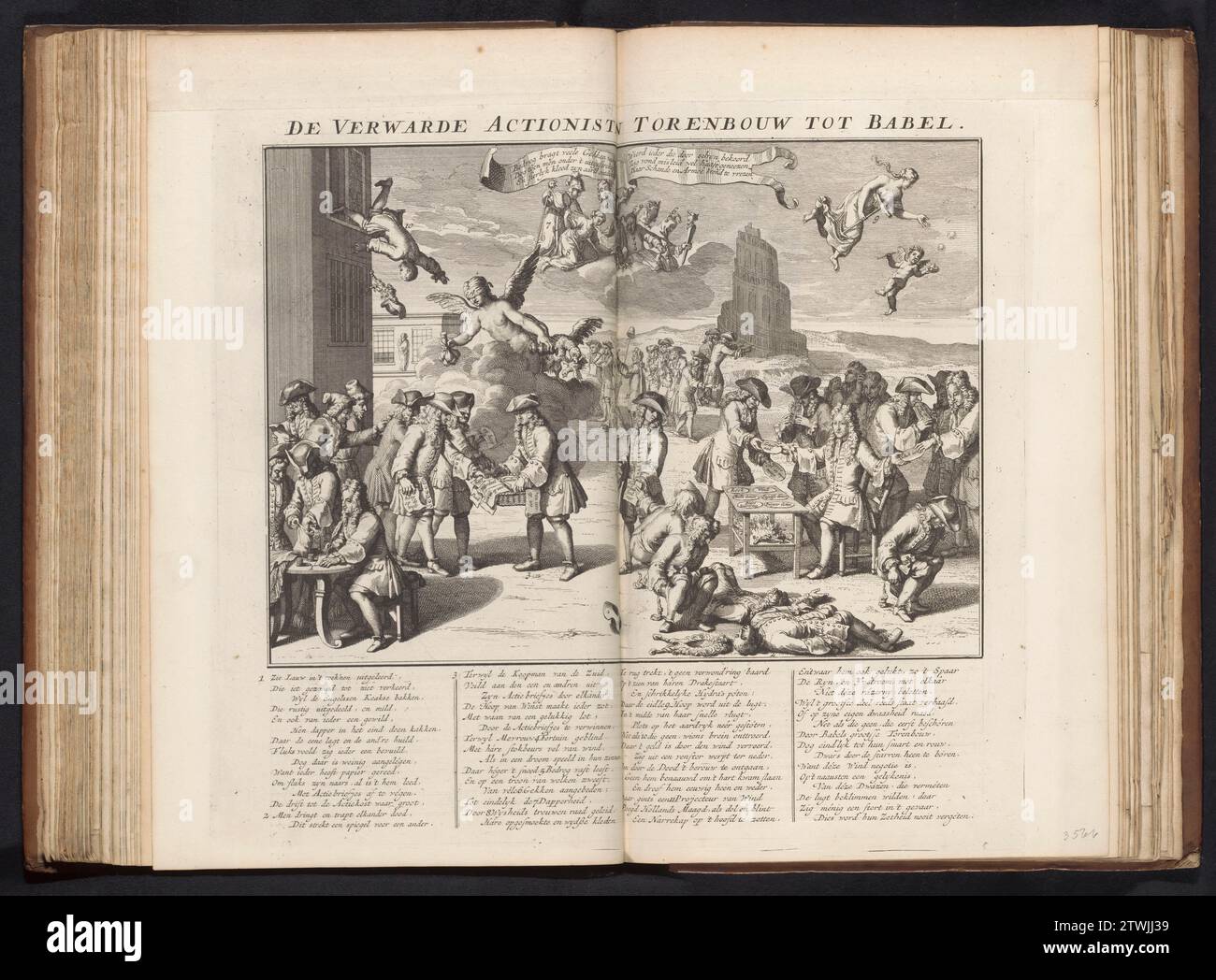 Confused actionists and the tower of Babel, 1720, 1720 Cartoon on the ...