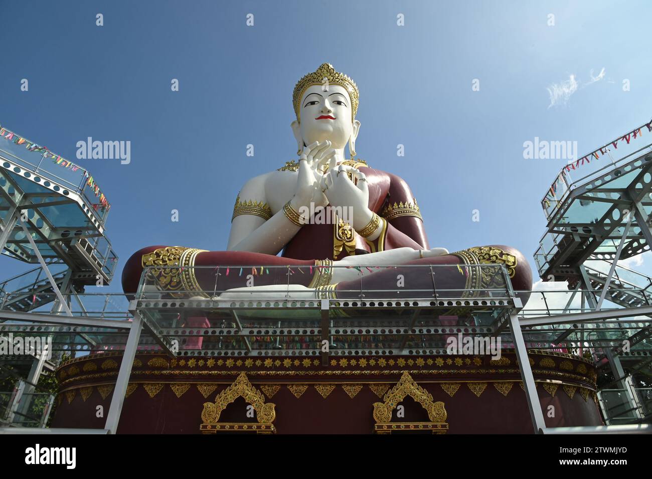 Phra Sri Ariyamettriya Borom Bodhiyan It is a large outdoor sitting Buddha statue, about 50 ...