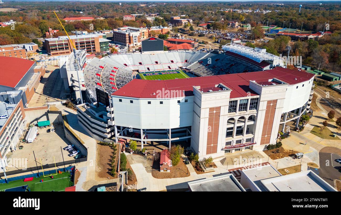 Oxford, MS - November 28, 2023: Vaught Hemingway Stadium on the Ole ...