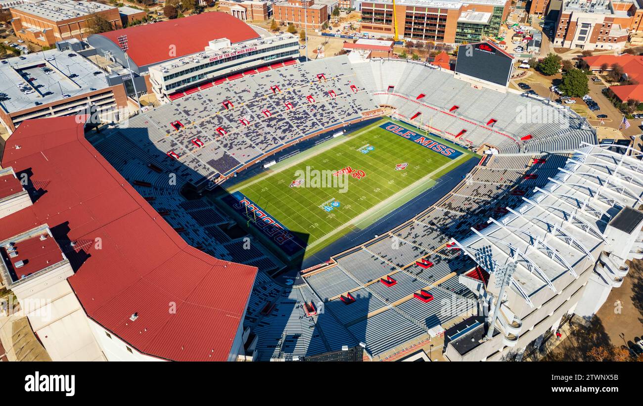 Oxford, MS - November 28, 2023: Vaught Hemingway Stadium on the Ole ...