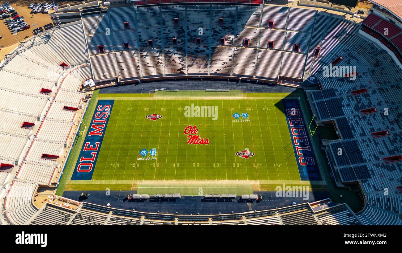 Oxford, MS - November 28, 2023: Vaught Hemingway Stadium on the Ole ...