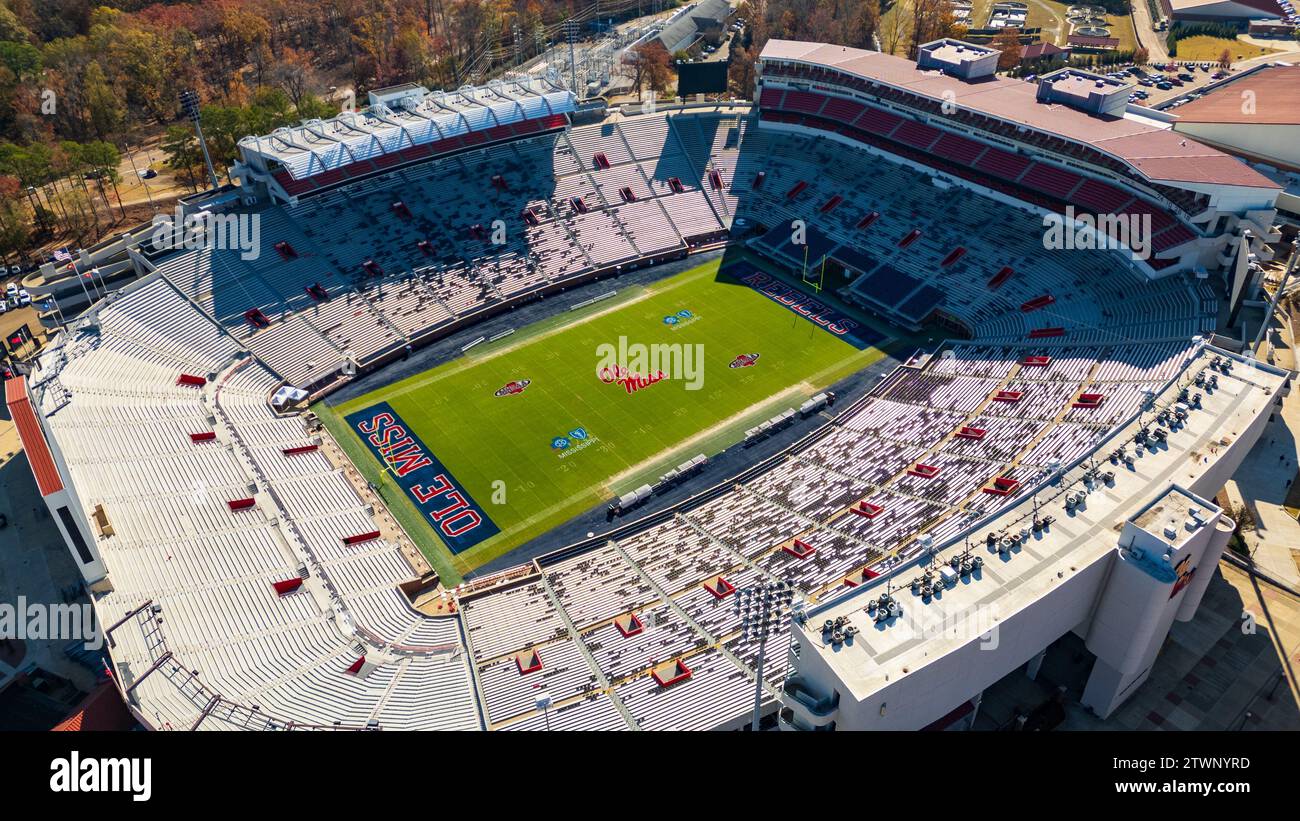Oxford, MS - November 28, 2023: Vaught Hemingway Stadium on the Ole ...