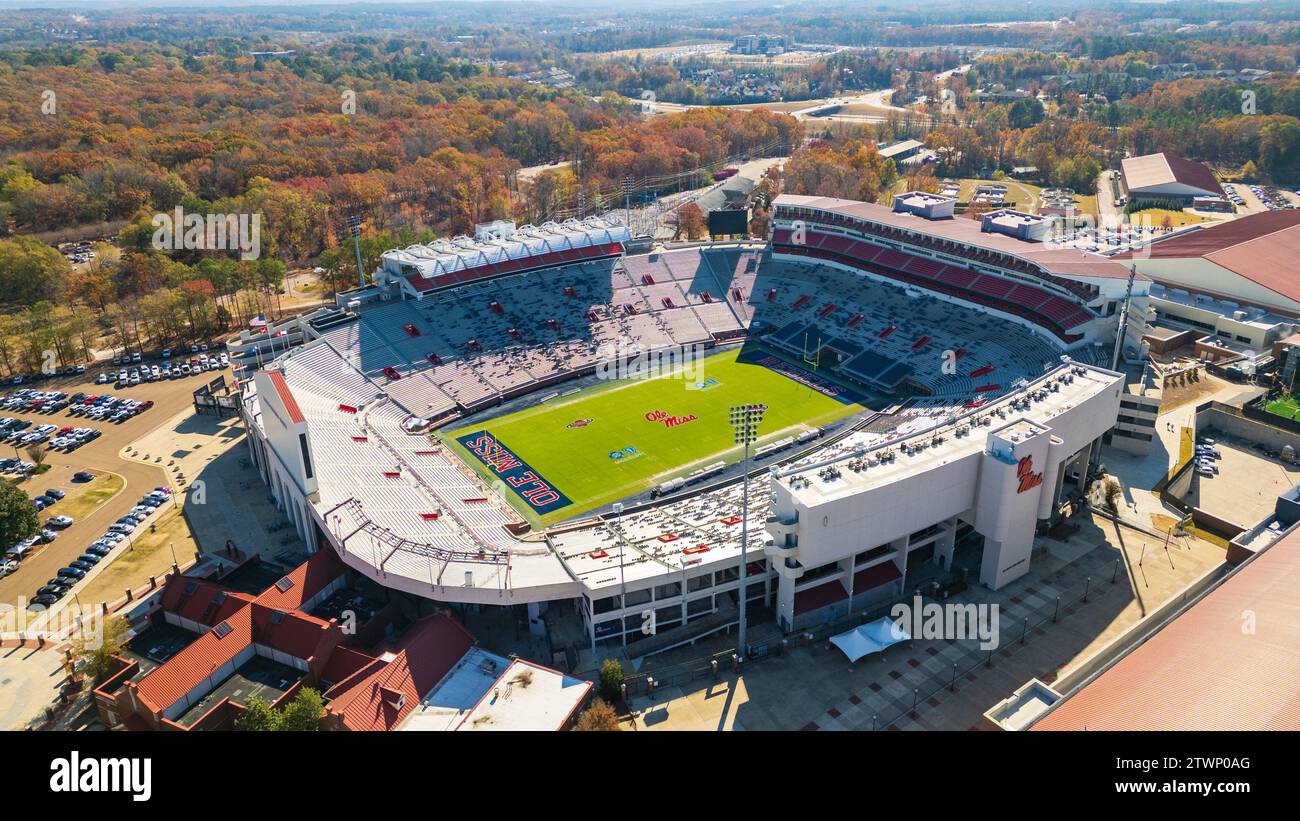 Oxford, MS - November 28, 2023: Vaught Hemingway Stadium on the Ole ...