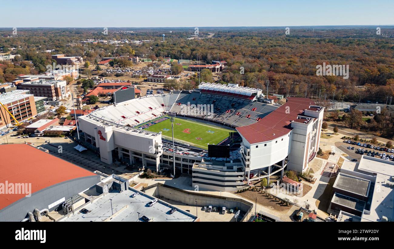 Oxford, MS - November 28, 2023: Vaught Hemingway Stadium on the Ole ...