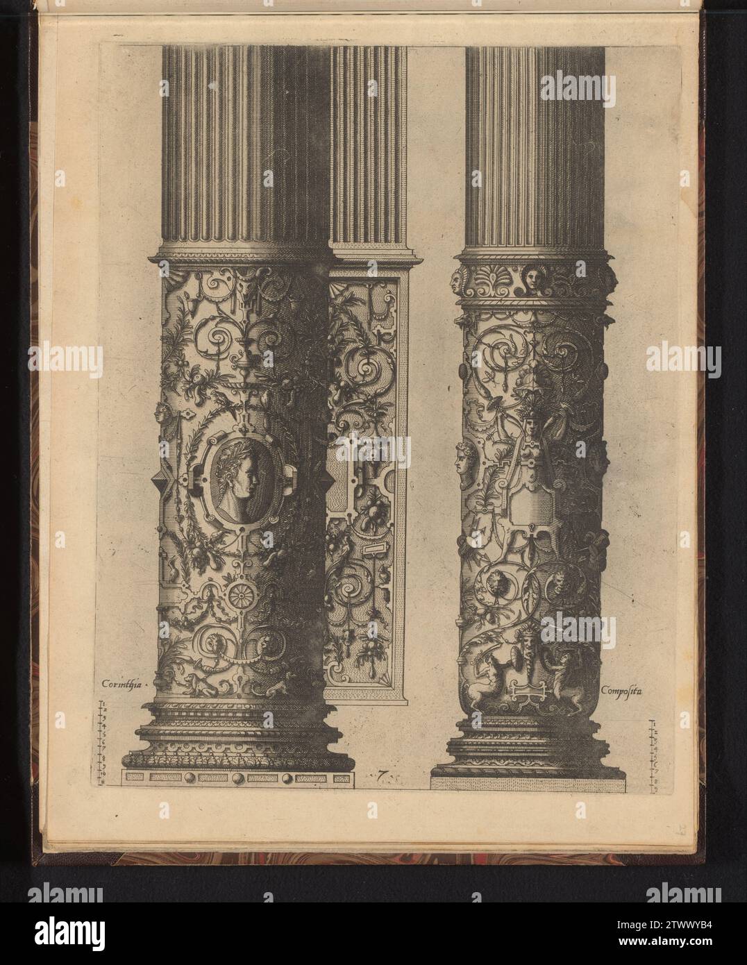 Twee 'columns were carried' in the Korinthische en composiete Orde ...