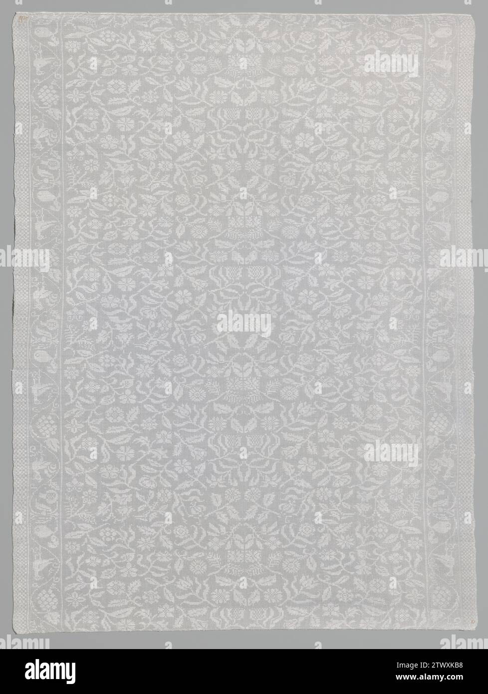 Mirrored flower pattern. Rand: winding flower sorch with birds and ...