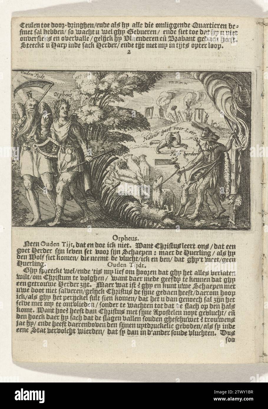 Orpheus shows the abuse by false shepherds, 1625, 1625 The old days ...