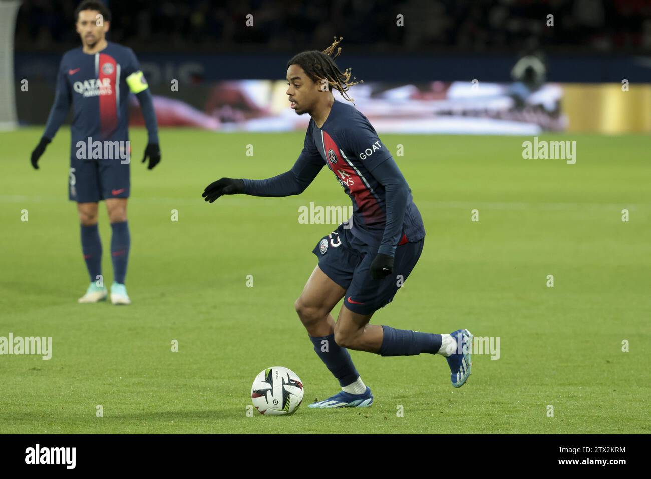 Bradley Barcola of PSG during the French championship Ligue 1 football ...