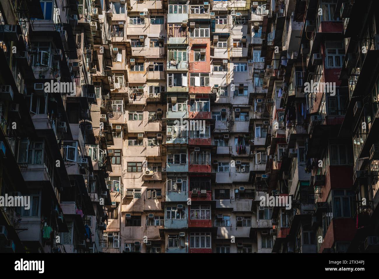 The Monster Building, a group of five connected buildings in Hong Kong ...