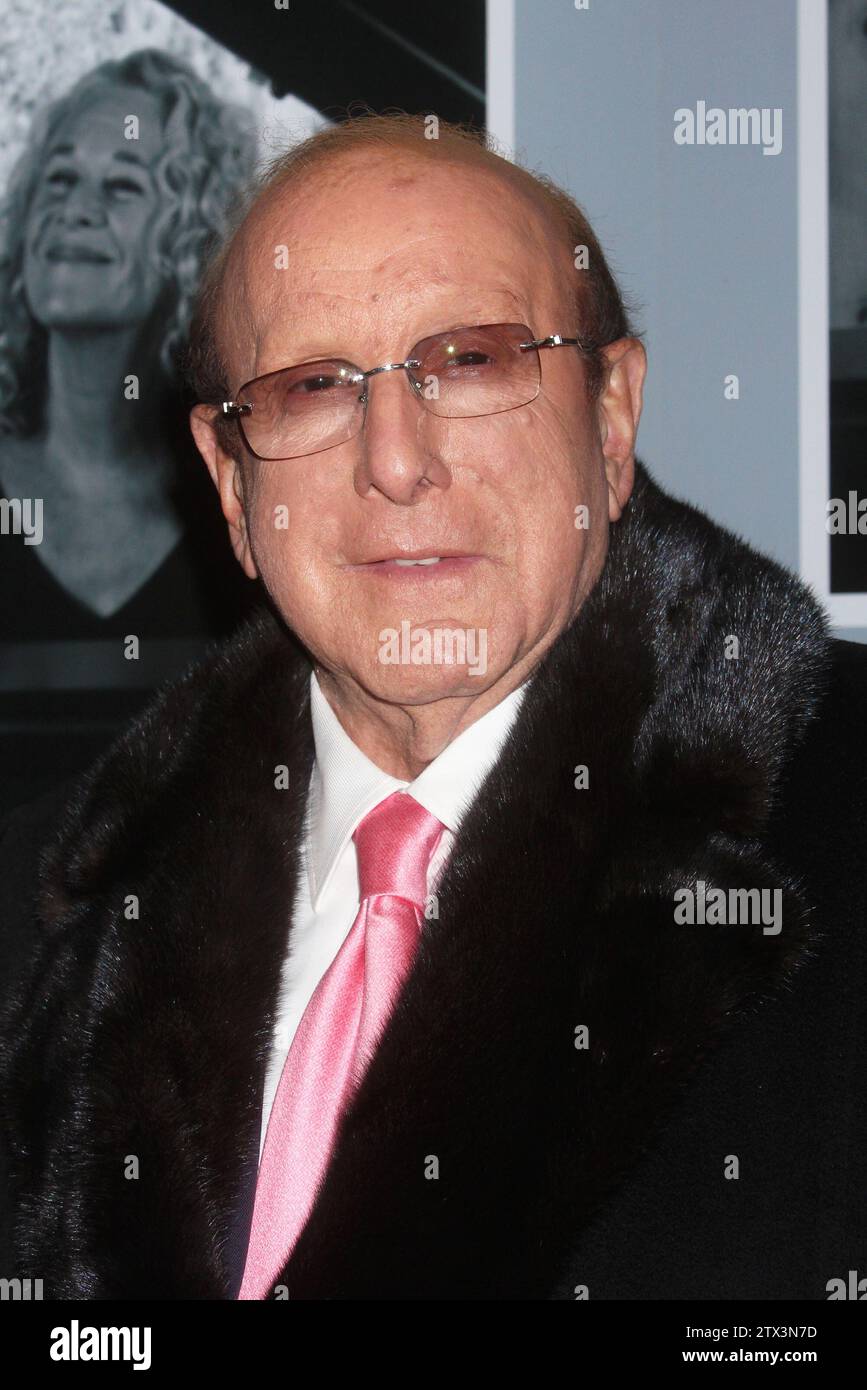 Clive Davis arriving at the opening night performance of "Beautiful-The ...